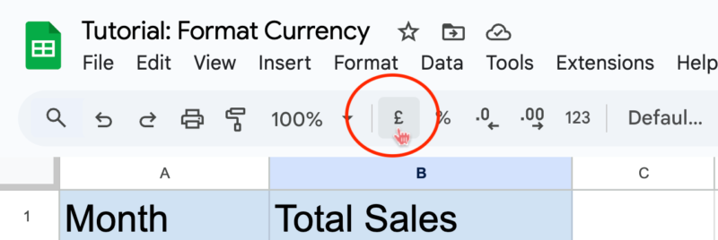 How to Format Currency in Google Sheets - PocoDash