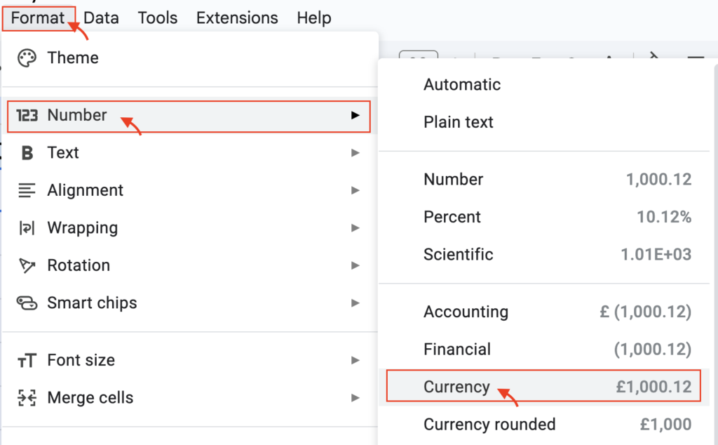 How to Format Currency in Google Sheets - PocoDash