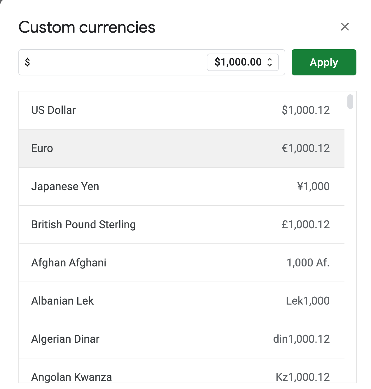 How to Format Currency in Google Sheets - PocoDash